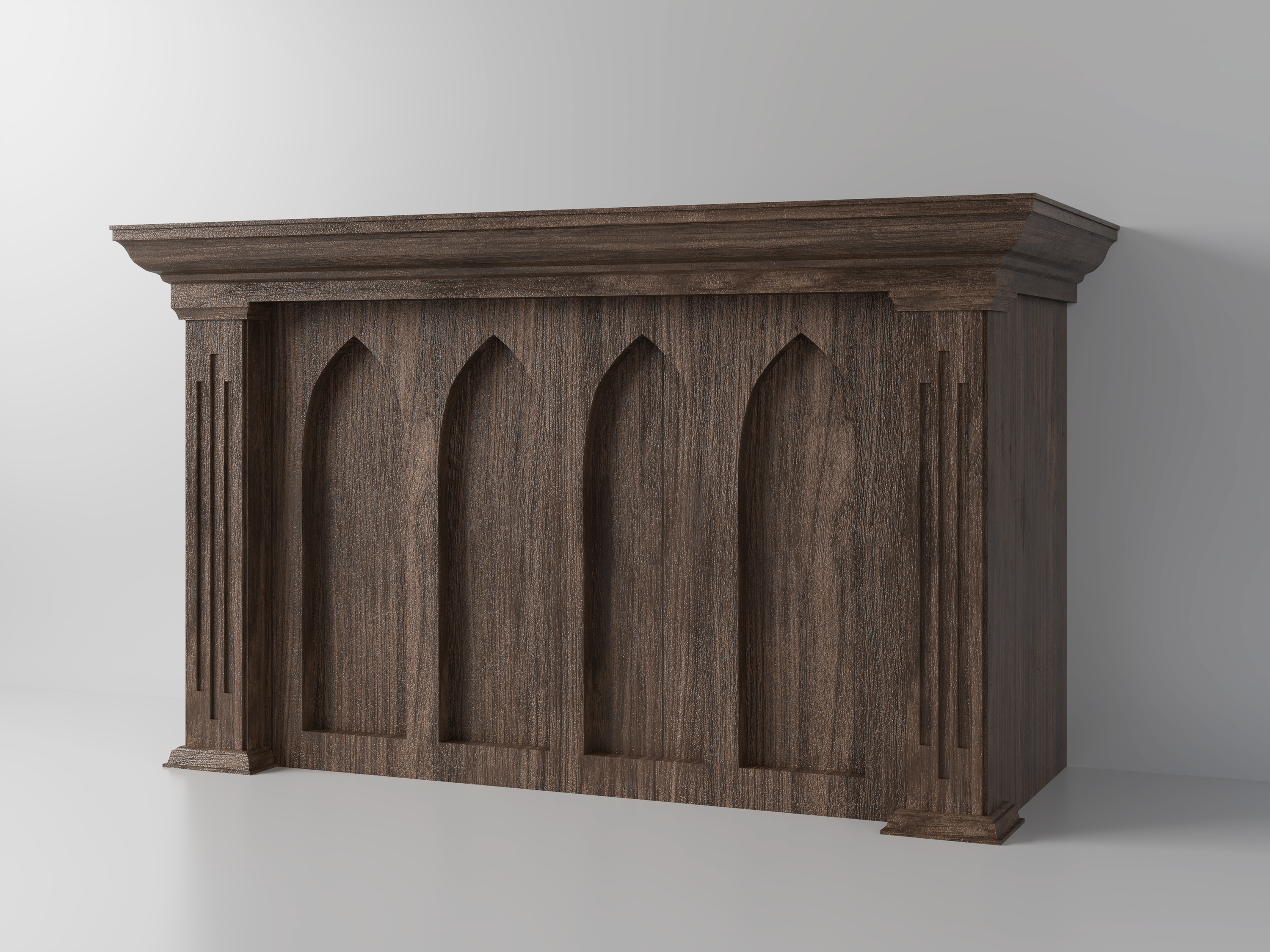 Oratory Home Altar - Stained | Catholic Customs Company